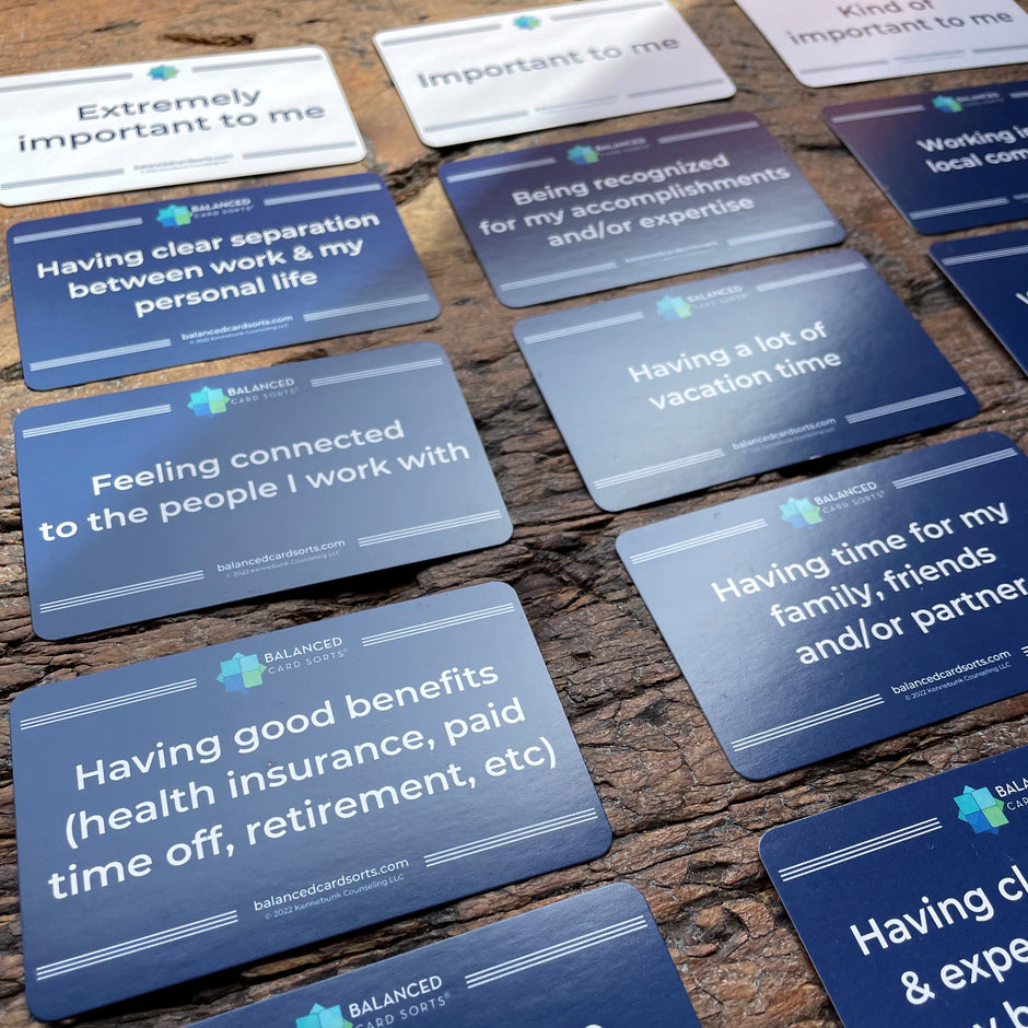 Career Values Card Sort For Students – WellSort